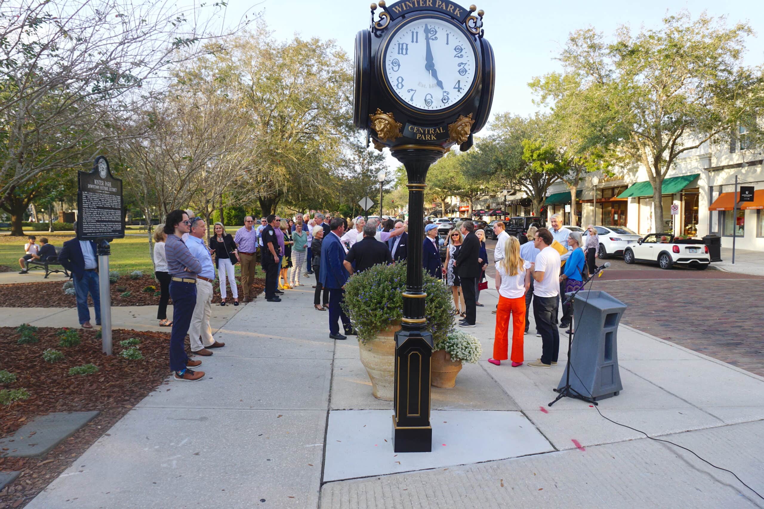 Historic Clock Dedication in Central Park – City of Winter Park